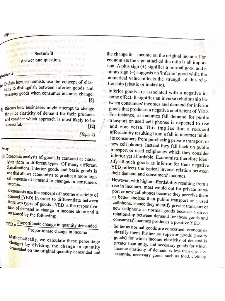 AS Level Micro Eco Answers | PDF