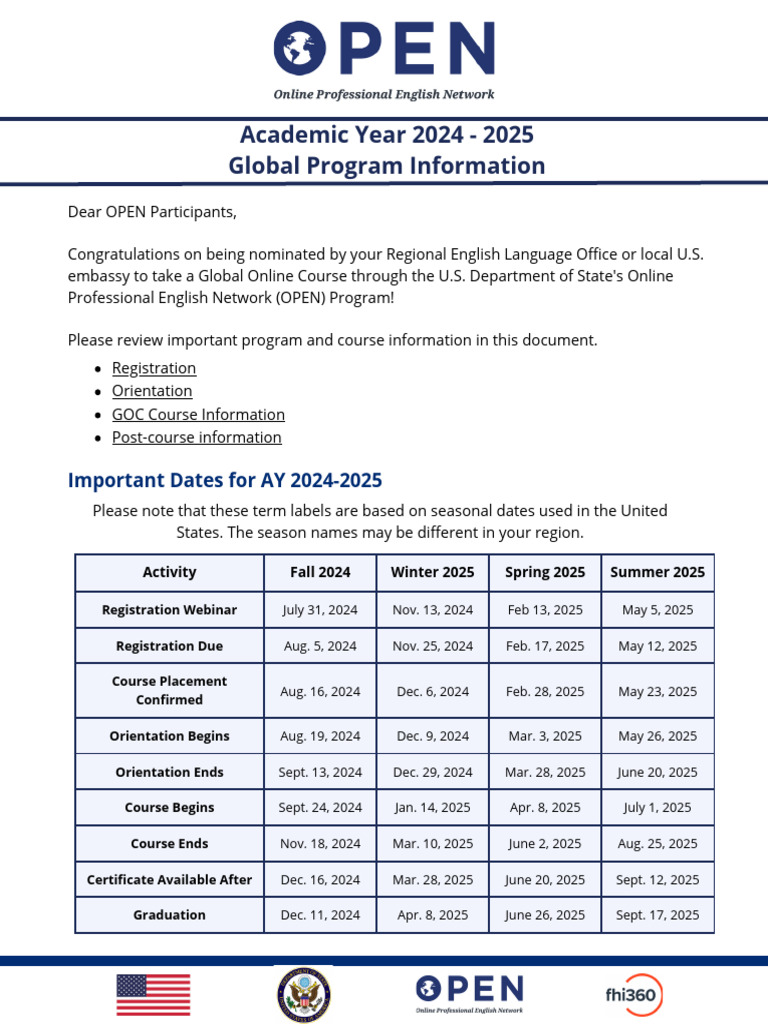 AY24-25 Participant Global Program Newsletter | PDF