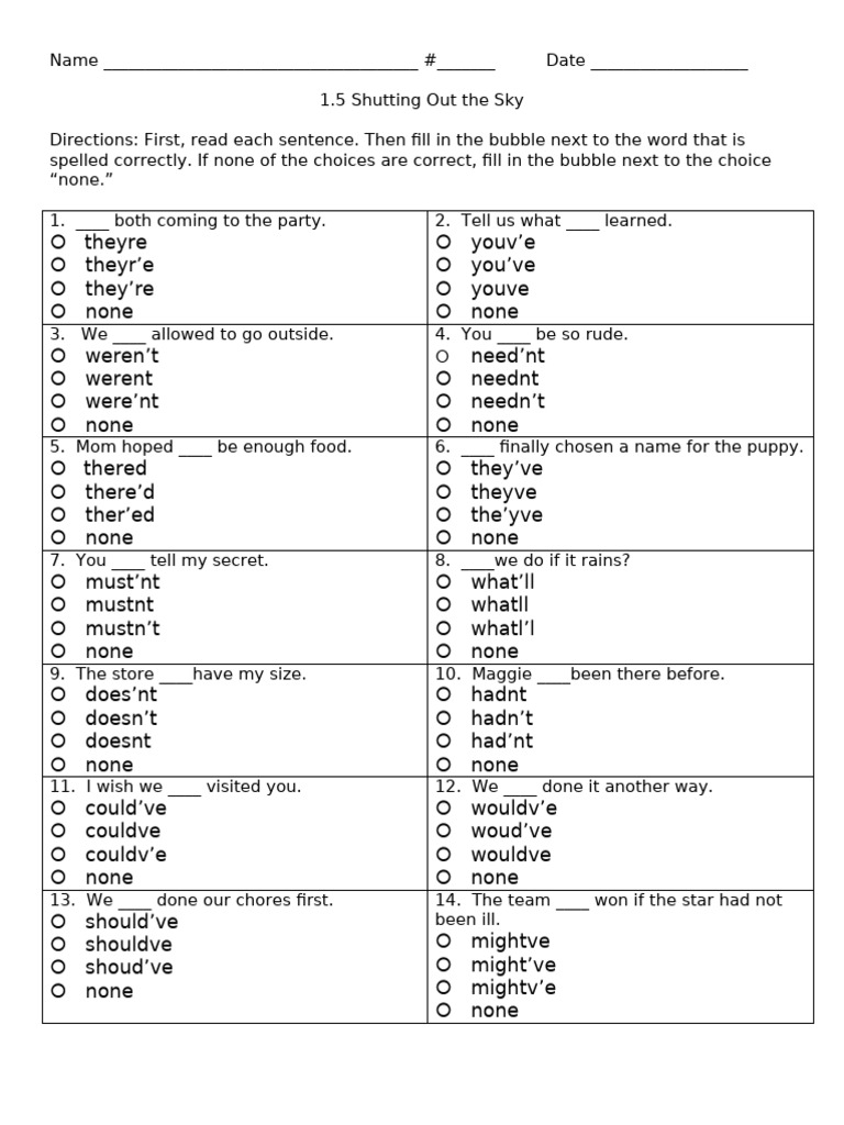 1.5 Shutting Out The Sky | PDF