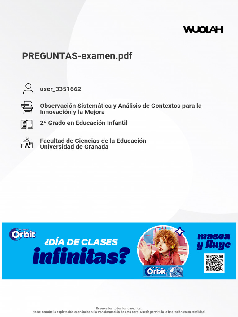 Wuolah Free PREGUNTAS Examen | PDF