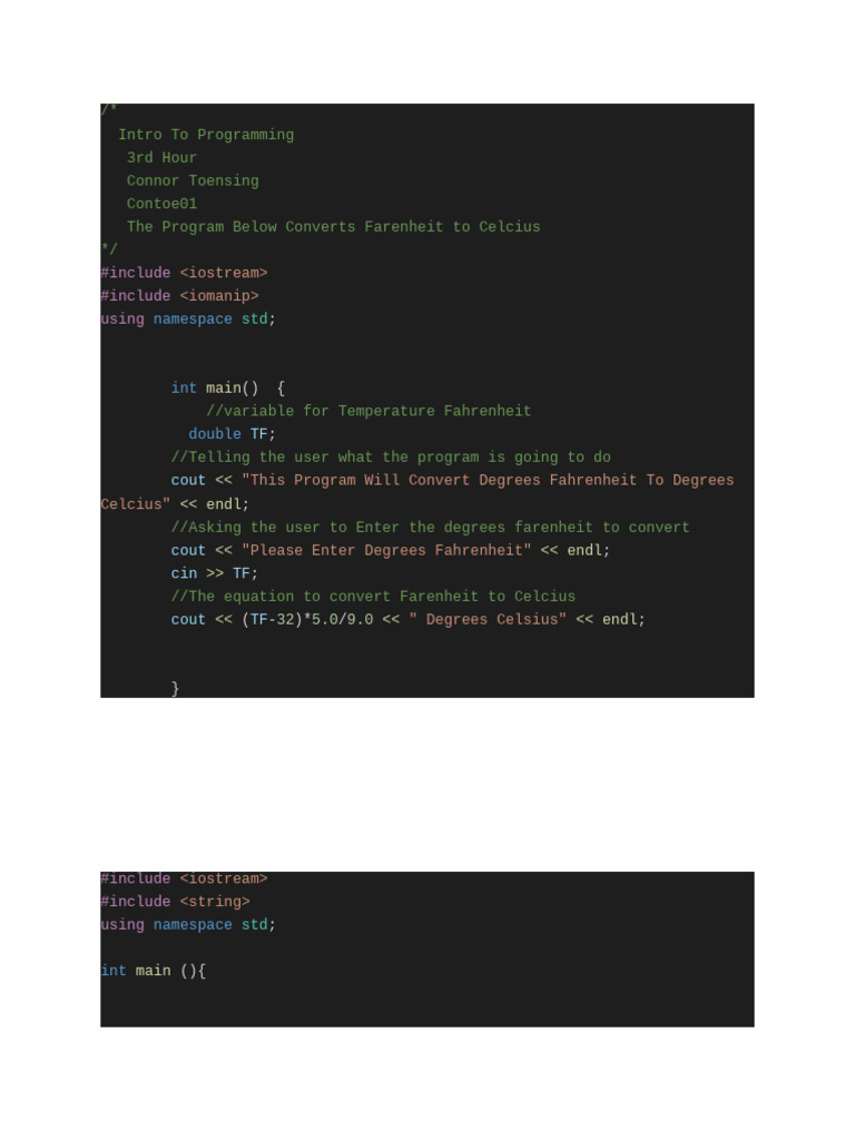 #Include #Include Using | PDF