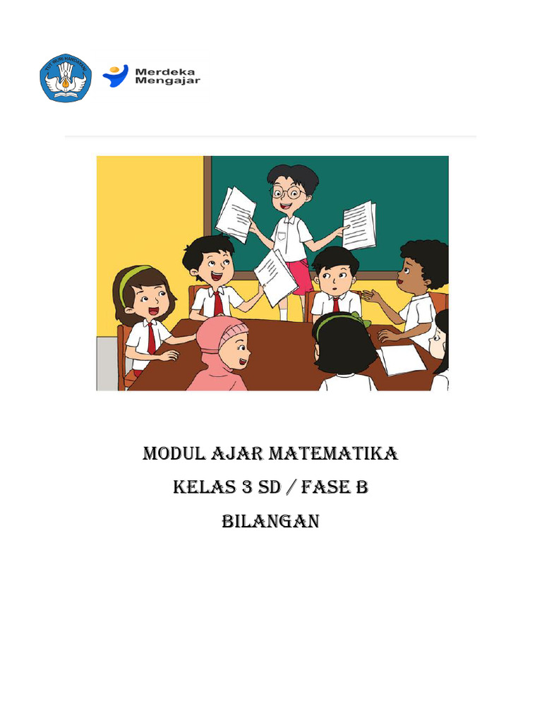 Modul Ajar MTK Topik 3 KLS 3 | PDF