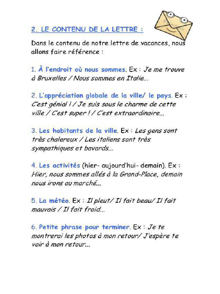 Écrire Une Lettre | PDF