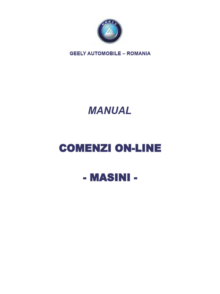 Manual Masini | PDF