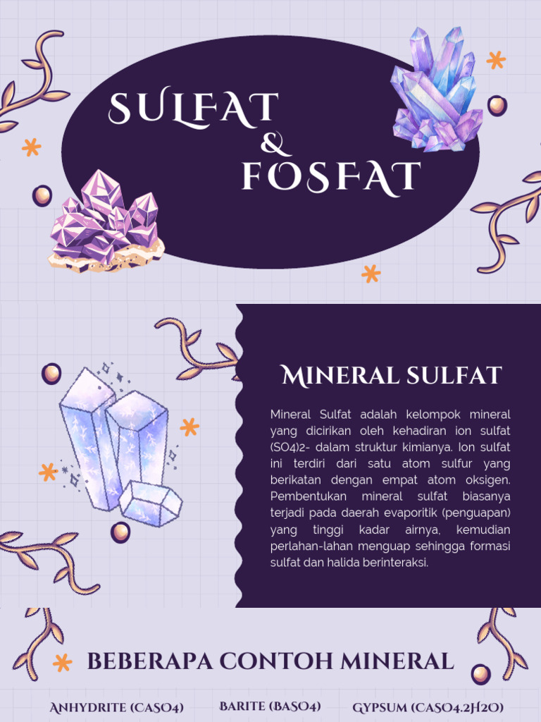 SULFAT & fOSFAT | PDF