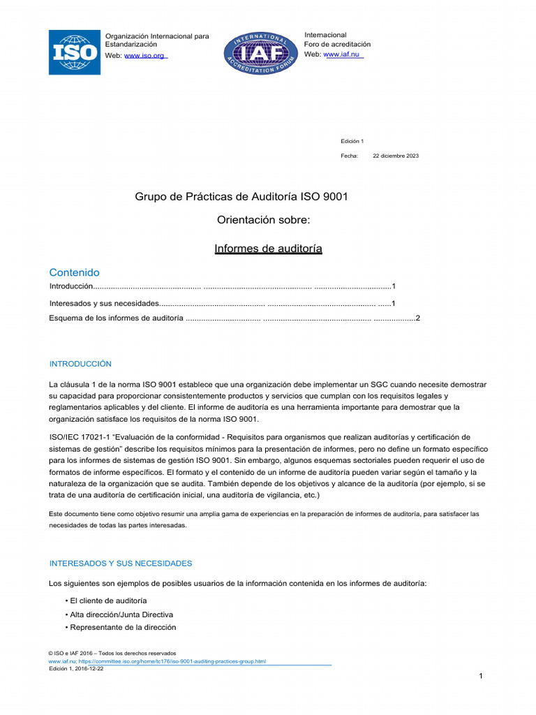 Iso TC 176 TF - Apg Inf Auditorias | PDF