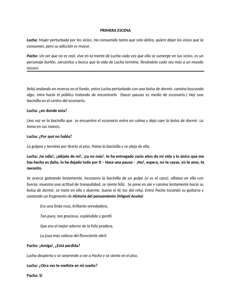 Lucha y Pacho Sketch | PDF