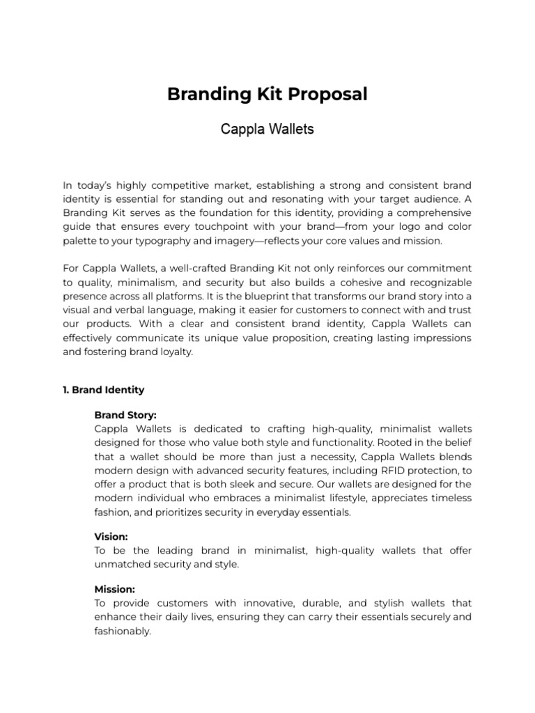 Proposal - Branding Kit | PDF