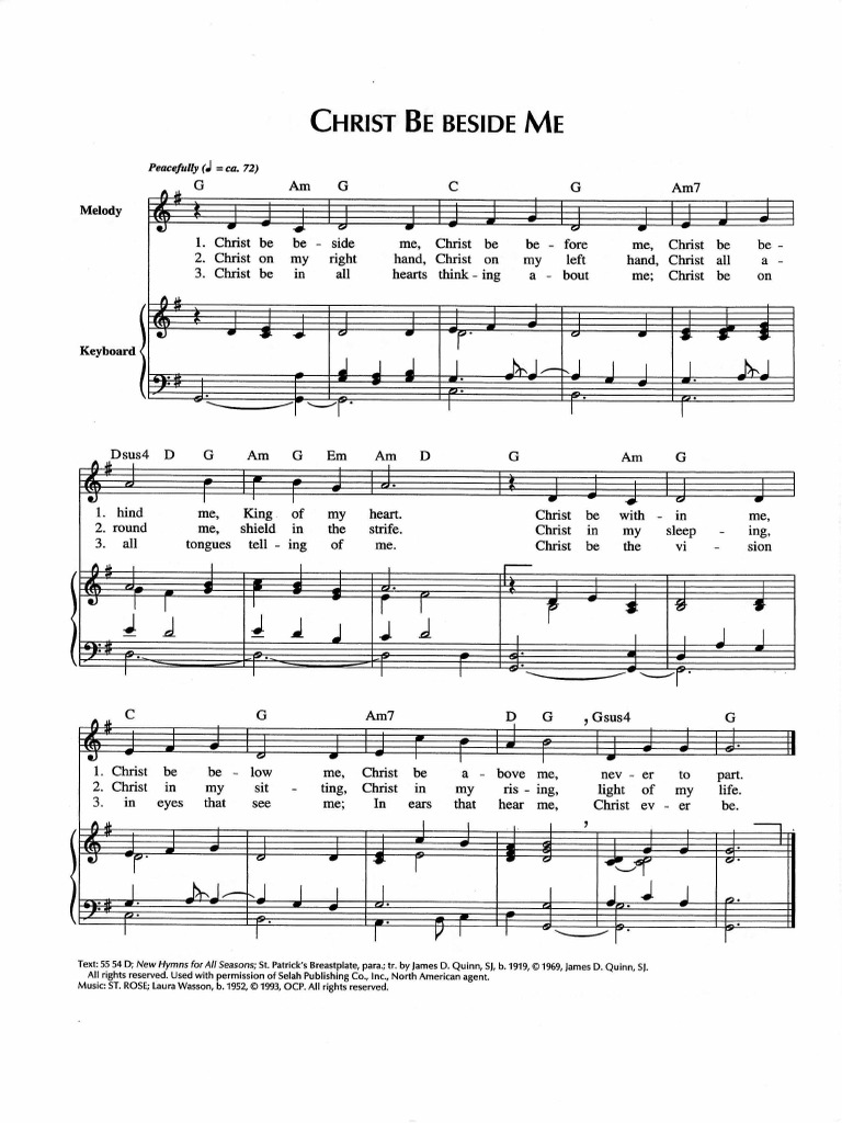 Christ Be Beside Me Pdf