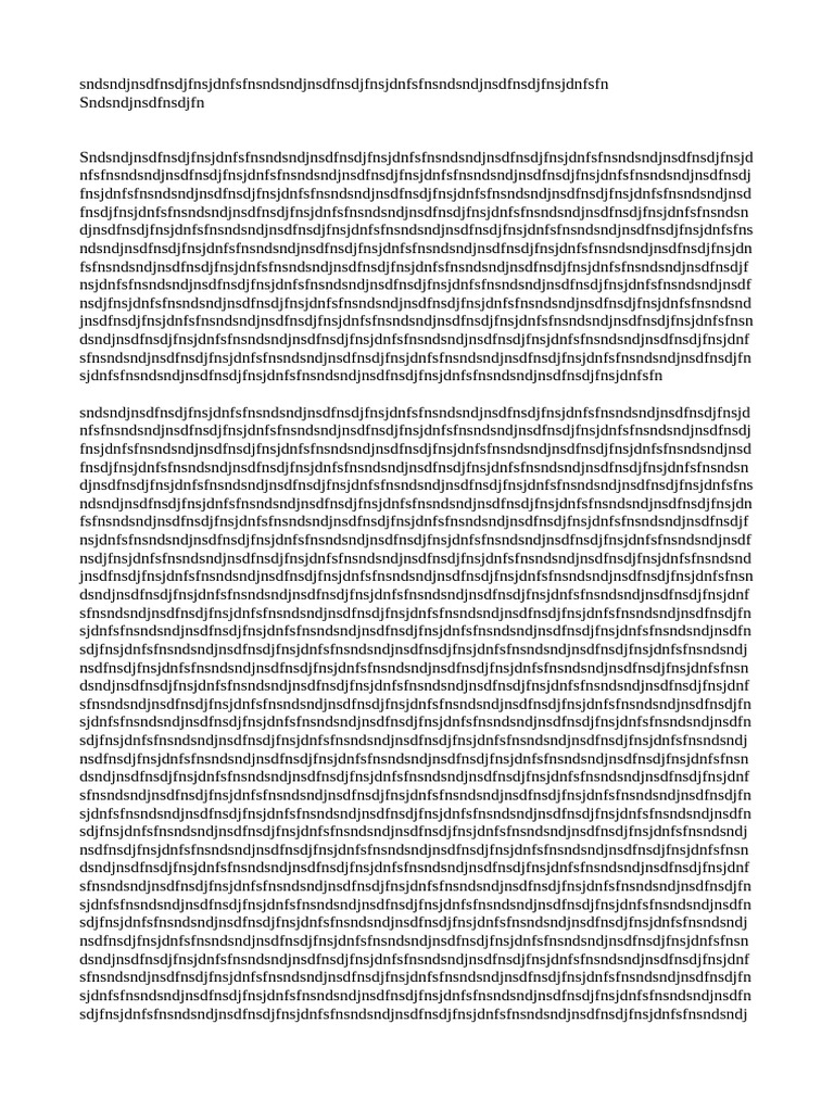 SNDSNDJNSDFN SDJFNSJD | PDF
