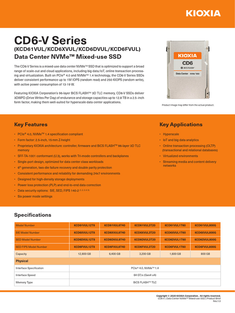 dSSD-CD6-V-product-brief | PDF
