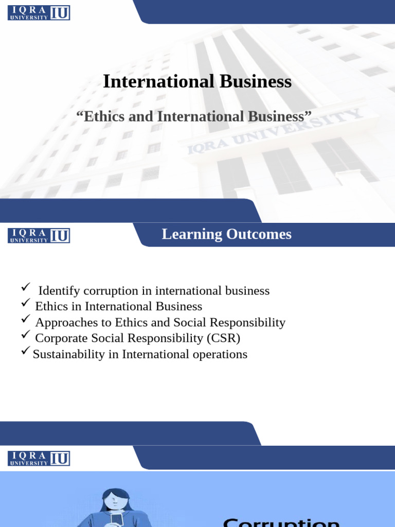 IB Chap 5 (Corruption & Ethics) | PDF