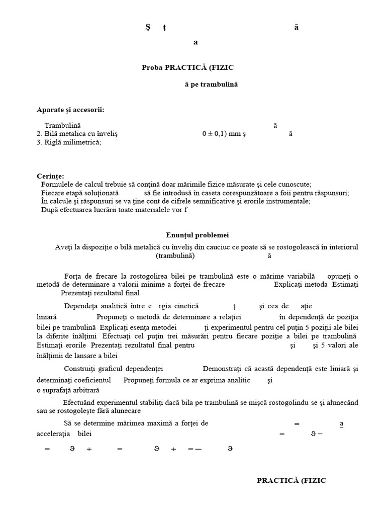 Ol17 Stiinte Practica Fizica | PDF