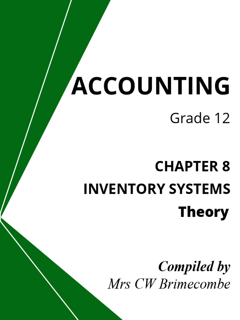 Grade 12 Inventory Systems | PDF | Debits And Credits | Money