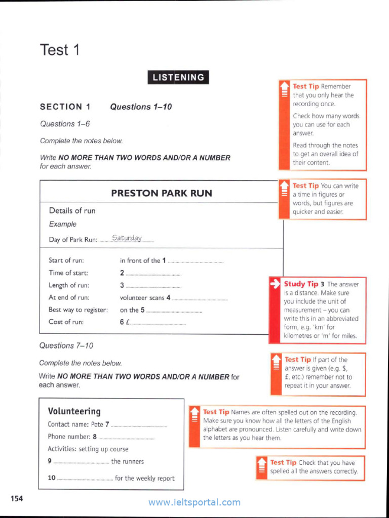 The Official Cambridge Guide To IELTS SB PRACTICE TEST 1 | PDF