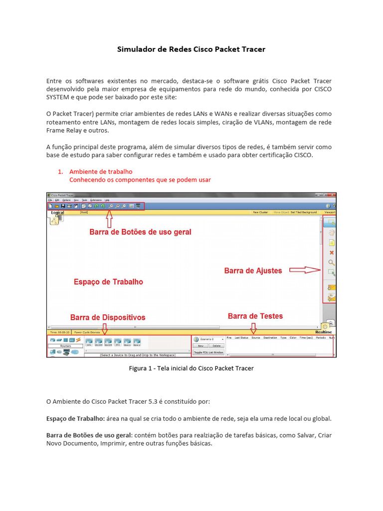 Configuracao de Rede Packet Tracer PDF | PDF