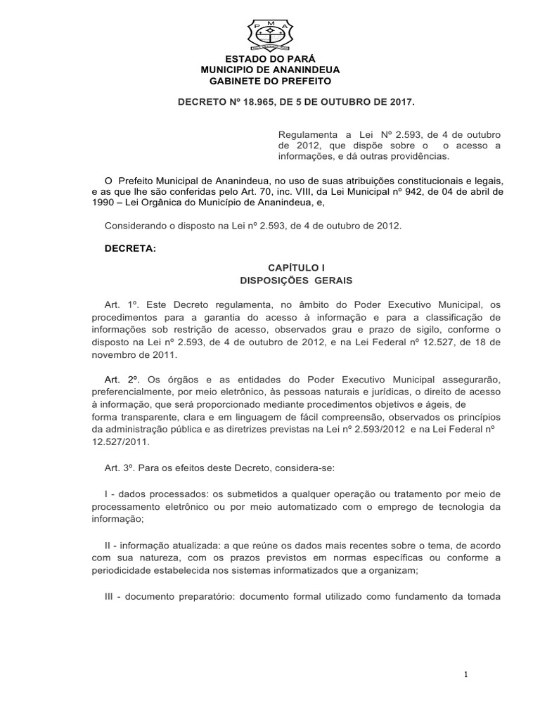 7 Lei de Acesso A Informacao | PDF