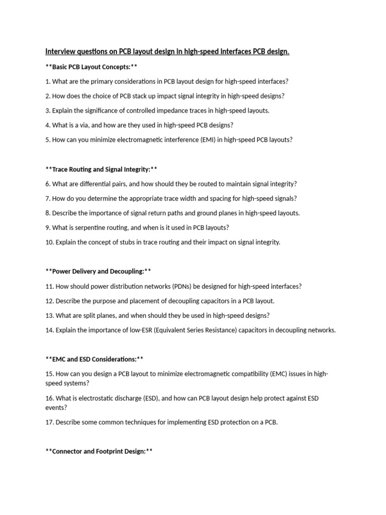 Questions on PCB layout design in high | PDF
