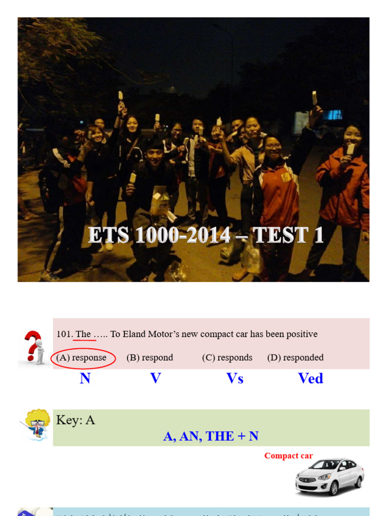 ETS 1000 - 2014- TEST 1 | PDF