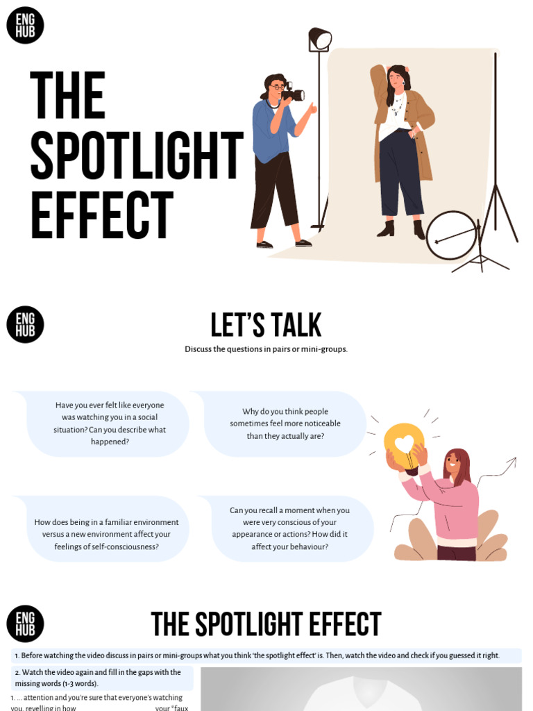 B2-C1 The Spotlight Effect TV | PDF