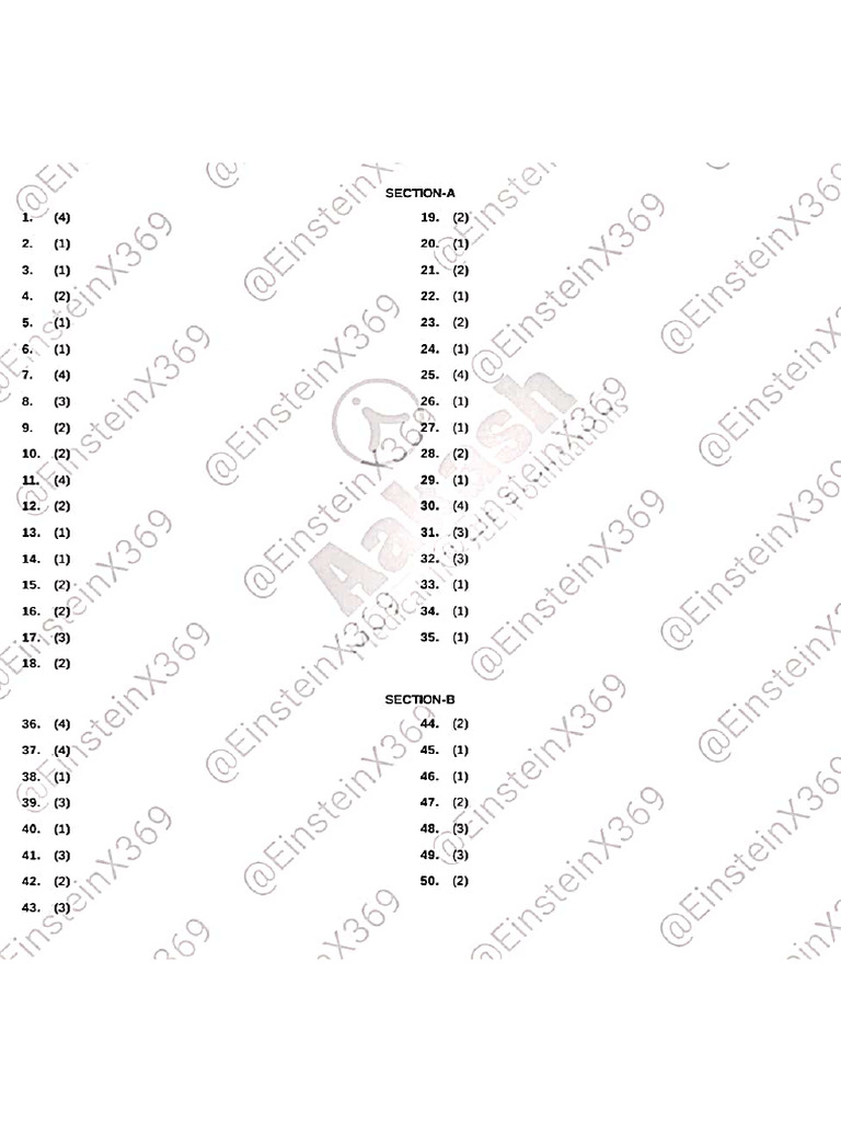 Nbts Answer Key | PDF