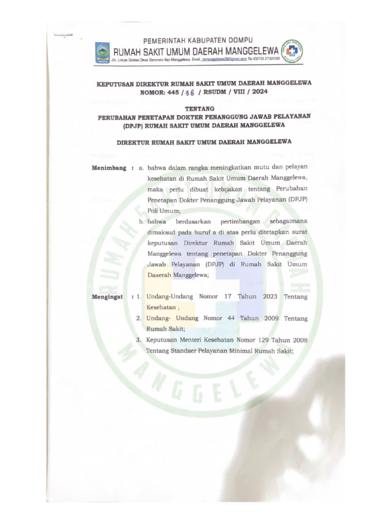 Pemerintah Kabupaten Dompu | PDF