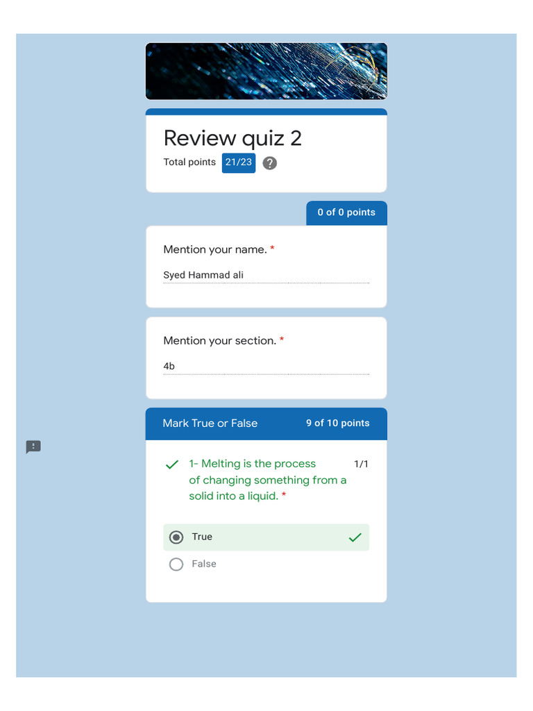 Review Quiz 2 | PDF