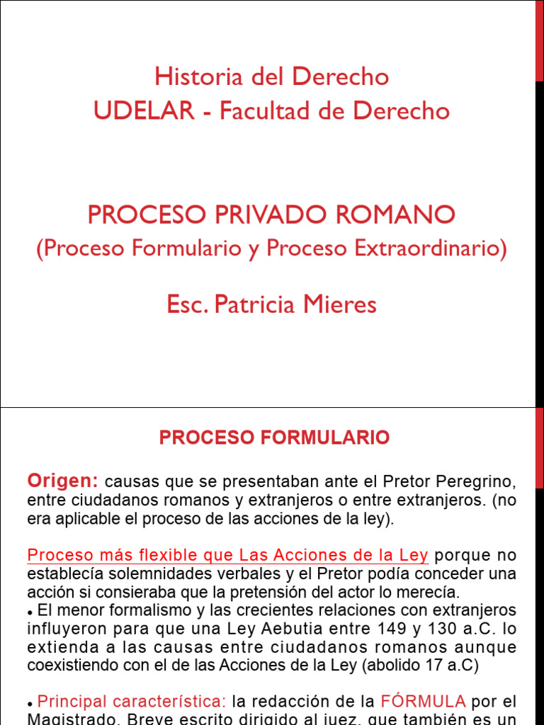 Proceso Formulario y Proceso Extraordinario | PDF