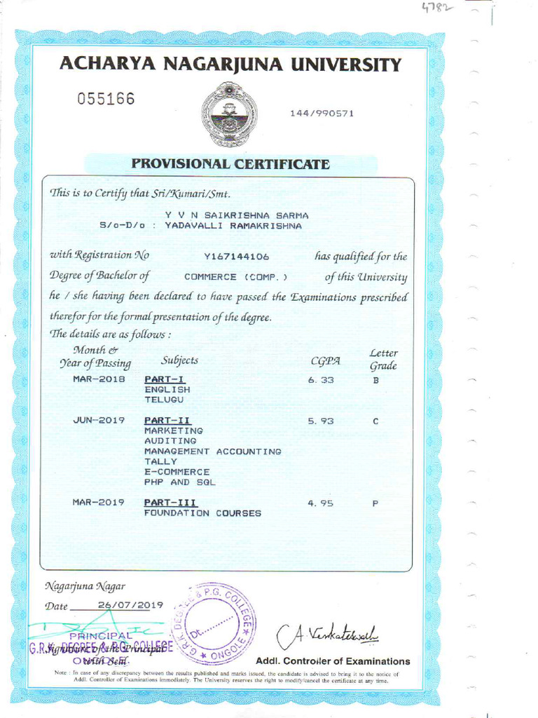 Qualification Certificate | PDF