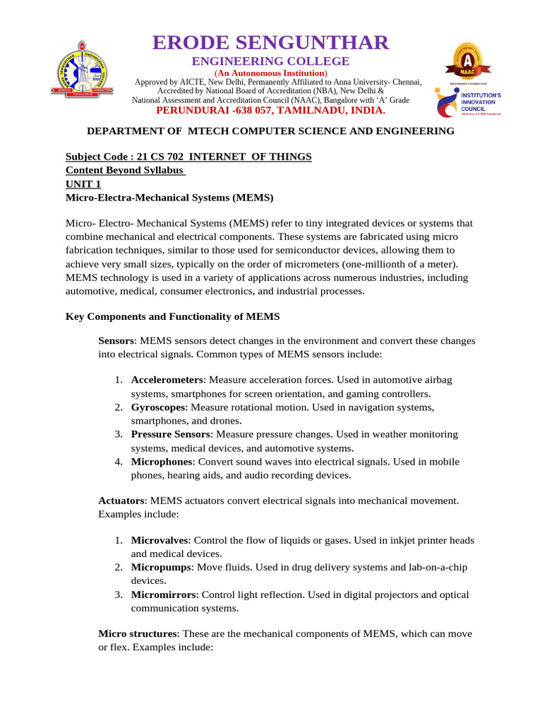 Content Beyand Syllabus IOT (1) | PDF