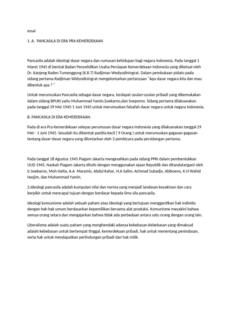 Pancasila Uts | PDF