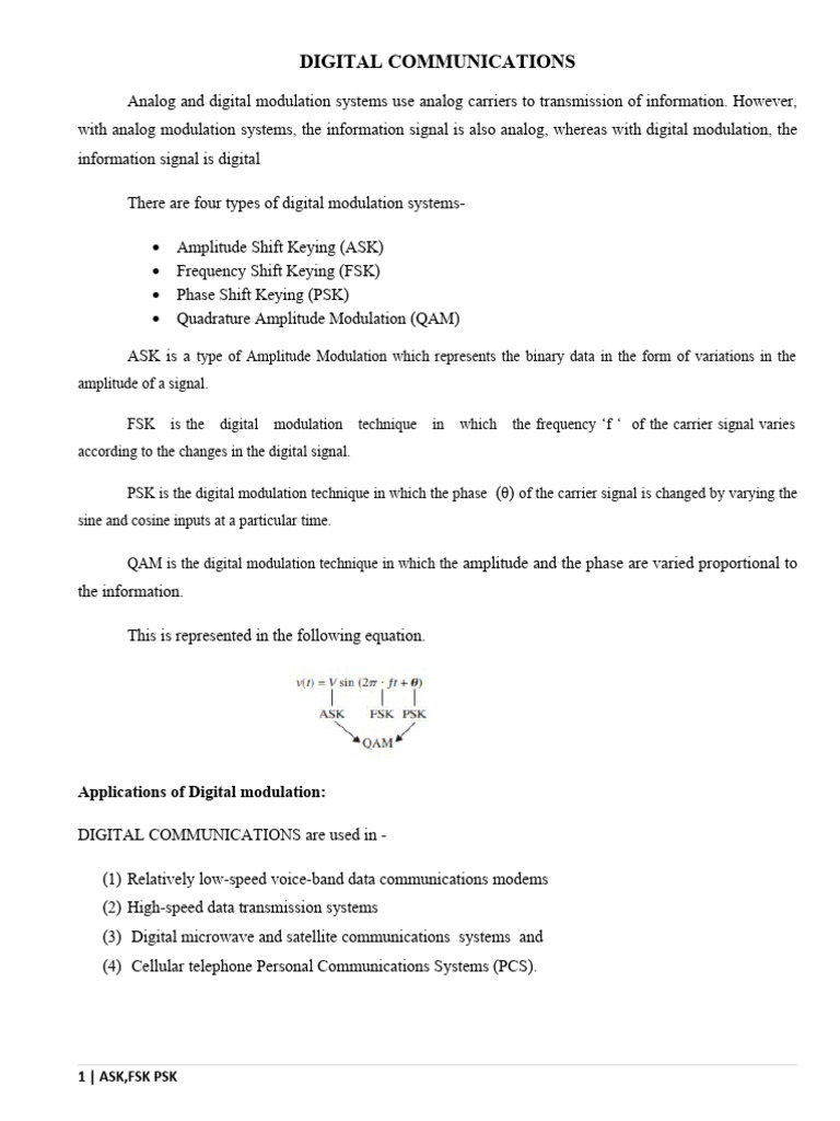 Digital Communication | PDF
