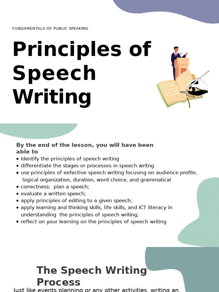 Principles of Speech Writing 2 | PDF