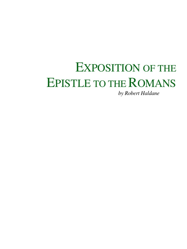 Romans Robert Haldane | PDF | Justification (Theology) | Paul The Apostle
