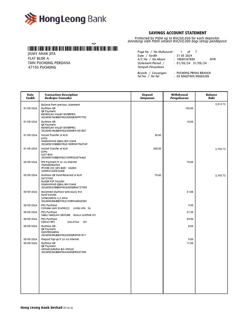 HLB Receipt-2024-08-26 | PDF