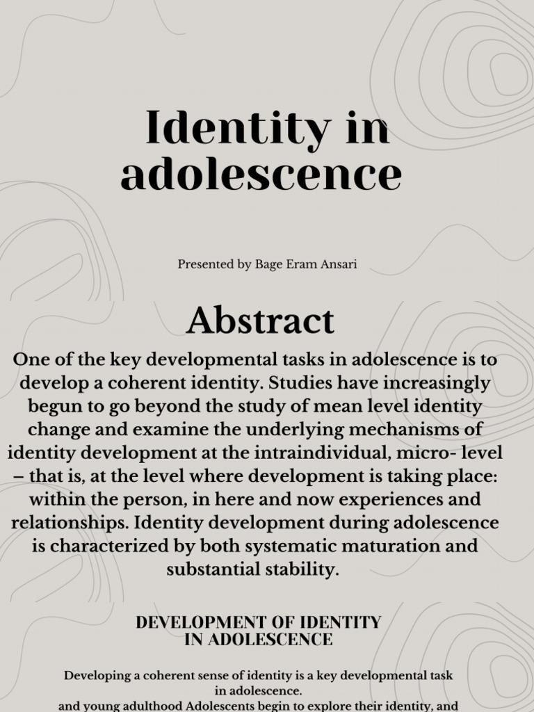 Identity PPT Psy | PDF