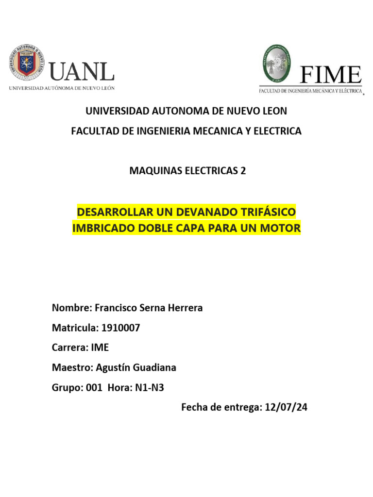 Devanado trifasico (1910007) | PDF