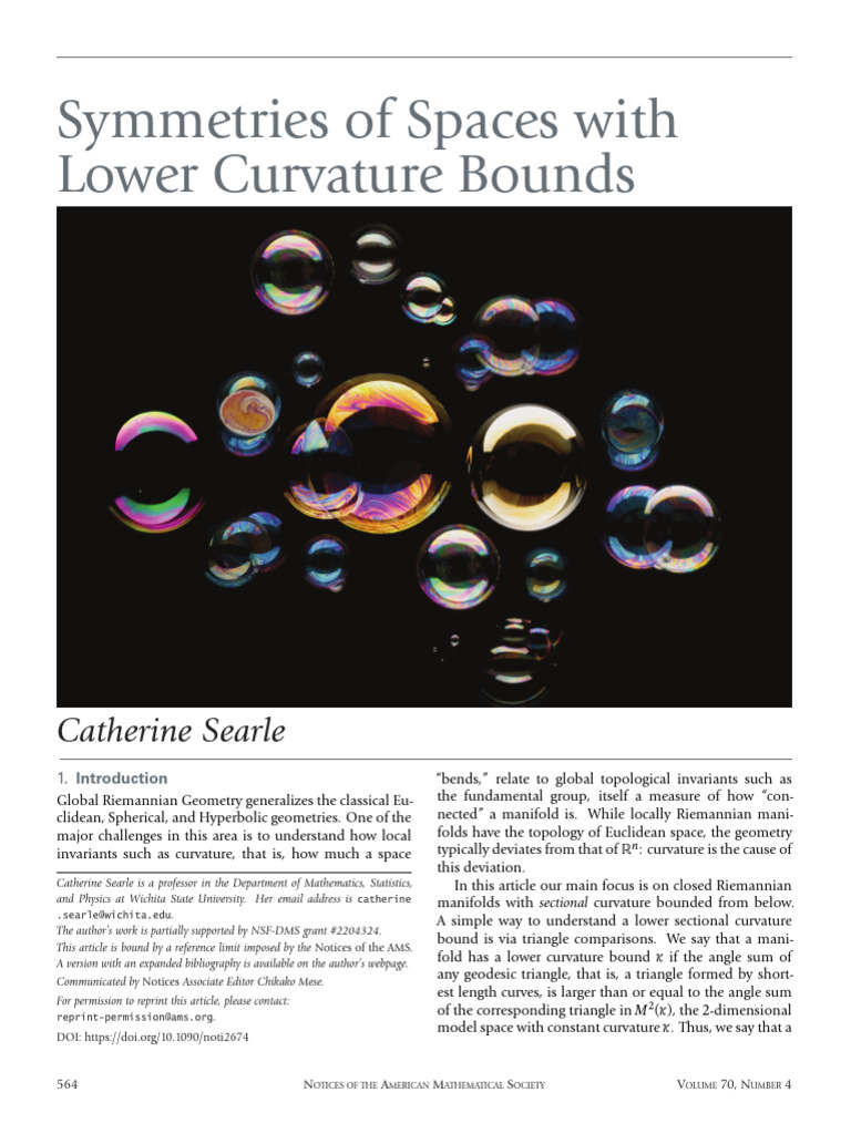 Symmetries of spaces | PDF