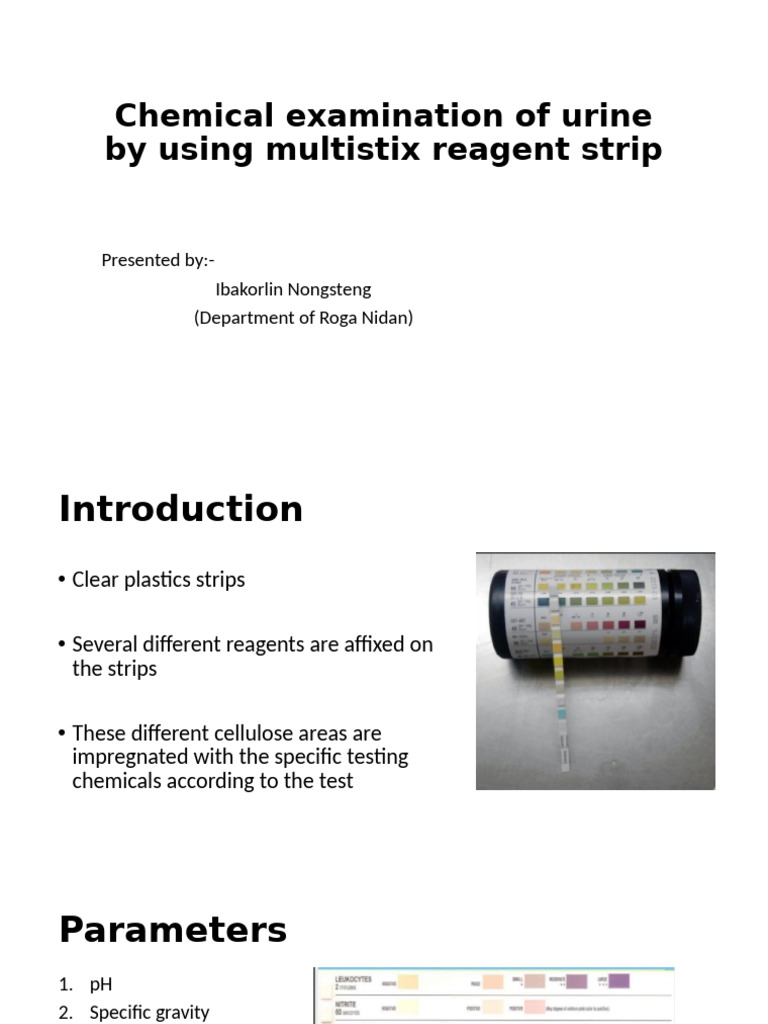 Urine Dipstick Method | PDF