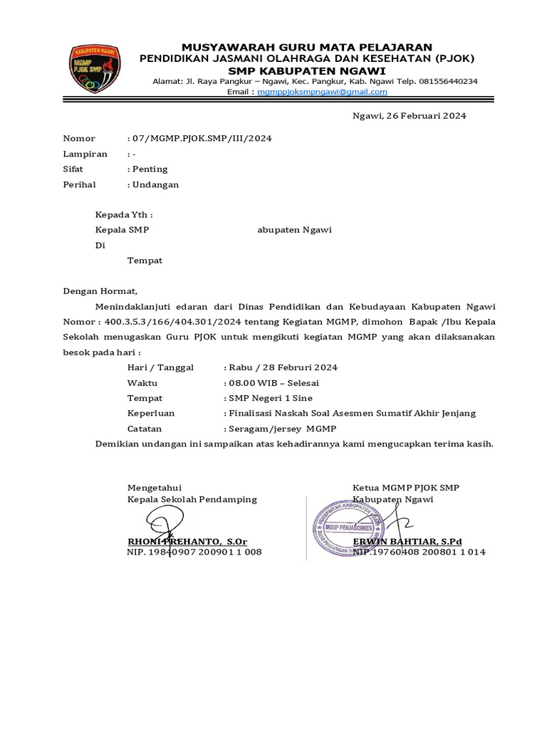 Undangan Mgmp_28!02!2024 Final | PDF