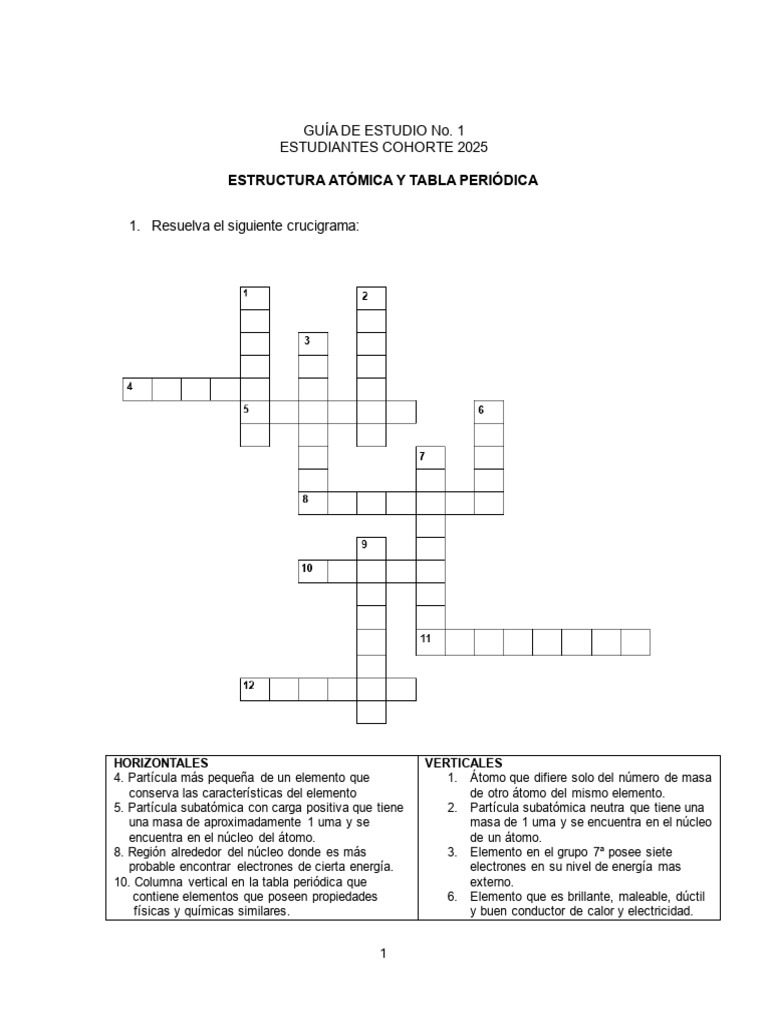 Guía de Estudio No. 1-2025 | PDF