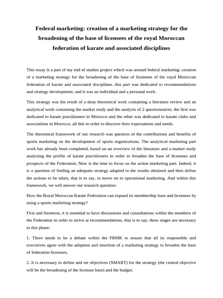 Federal Marketing | PDF