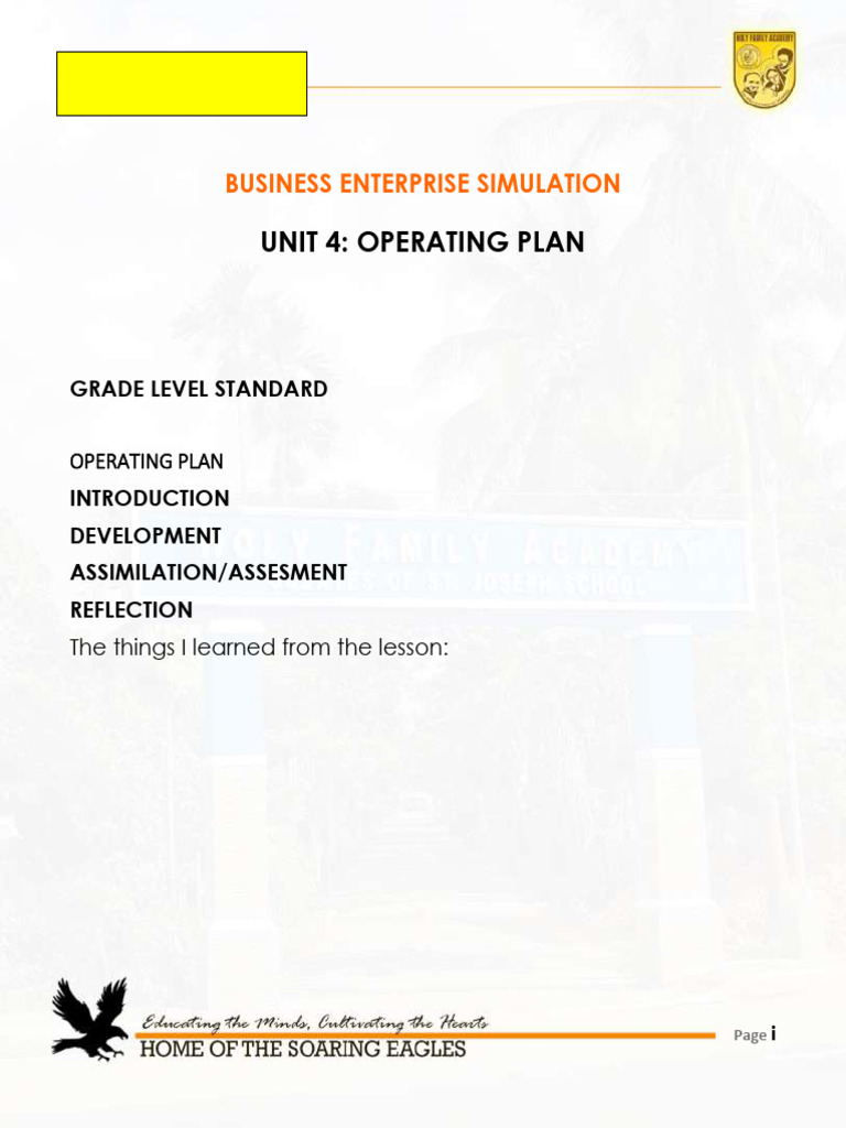 Business Enterprise - Lesson 4 | PDF