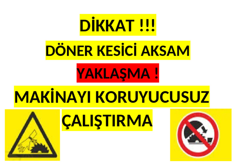 Dikkat-Döner Kesici Aksam | PDF