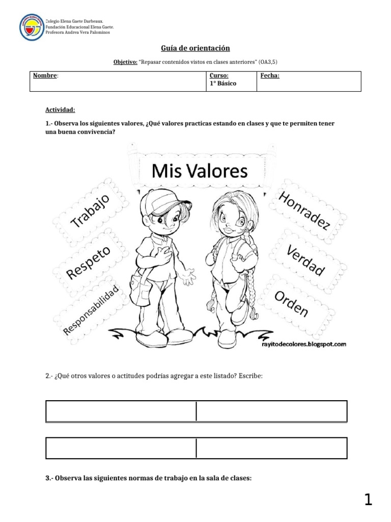 Guía de Valores y Normas | PDF