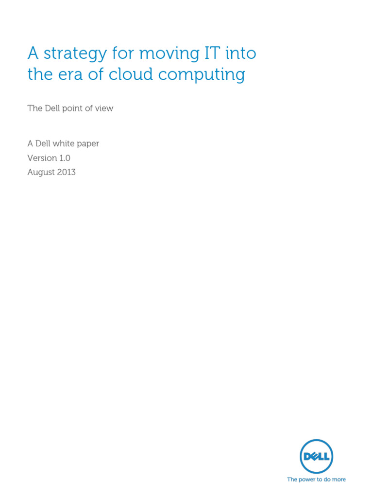 Dell Cloud Strategy Wp Eg Pdf