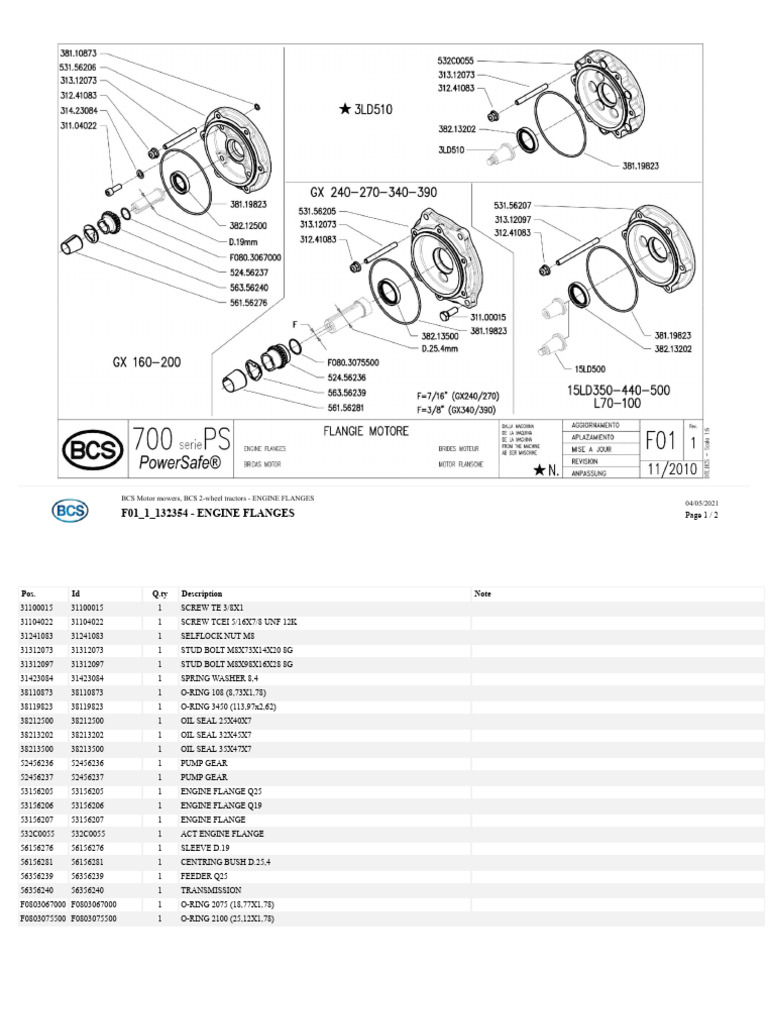 F01 1 132354 Engine Flanges | PDF