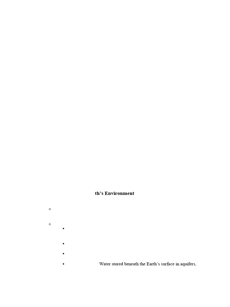 Environmental Science Unit 1 | PDF