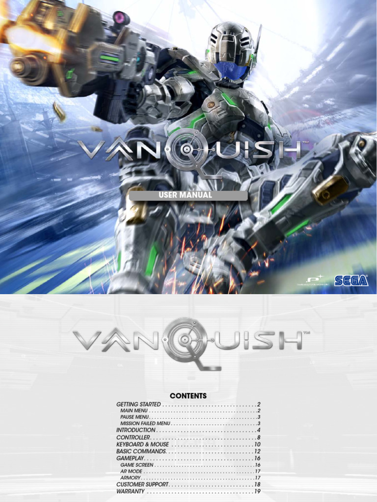 Vanquish Steam Manual | PDF