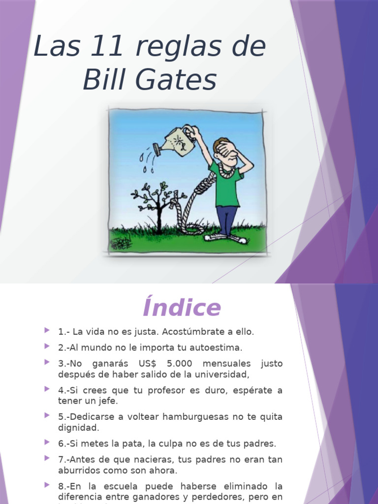 Las 11 reglas de Bill Gates | PDF